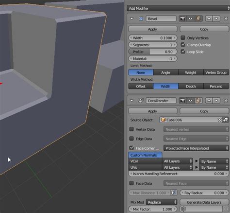 normals data transfer modifier can t get it to work blender stack