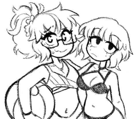 Rule 34 2girls Artist Self Insert Beach Ball Bikini Black Lipstick