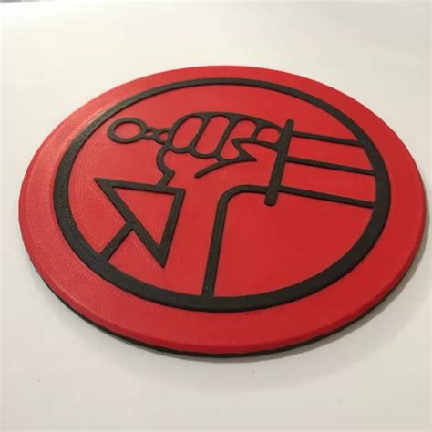 Hellboy Bprd Logo Coaster 3d Printing Model Threeding