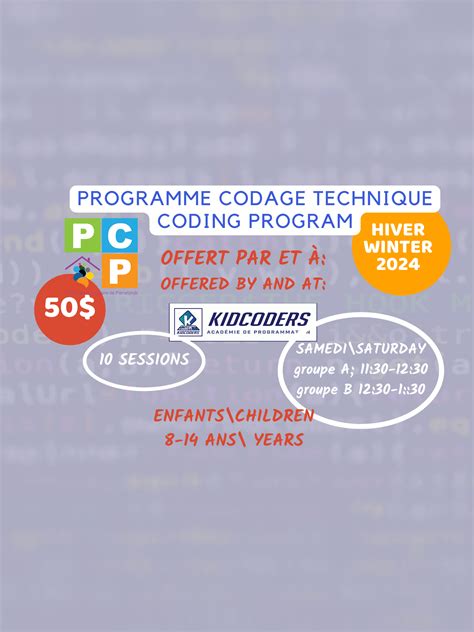 Programme Codage Techniquecoding Program 1 Pcp Programme Codage Techniquecoding Program 1 Pcp