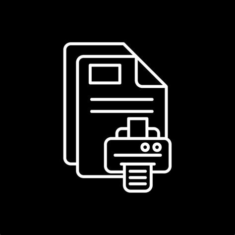 Print Line Inverted Icon 41693076 Vector Art At Vecteezy