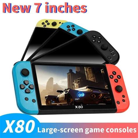 Coopreme X80 Portable Game Console 7 Inch Hd Large Screen Arcade Ps1 Emulator Multi Function