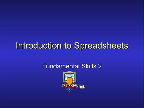 Spreadsheets 2 Ppt