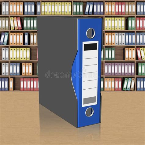 Series Binders Colored Folders 3d Illustration Stock Illustration Illustration Of Work
