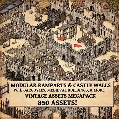 Wonderdraft Assets And Fantasy Map Icons Vintage Cartography Assets
