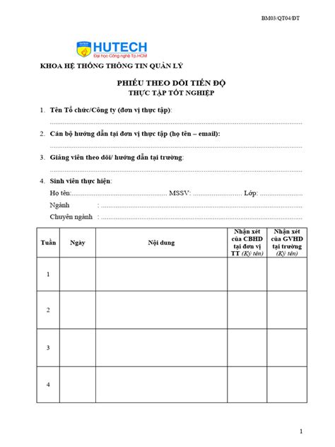 Phieu Theo Doi Tien Do Tttn Pdf