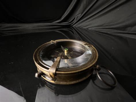Dollond London Marine Brass Flat Compass 25 Nautical Collectible With