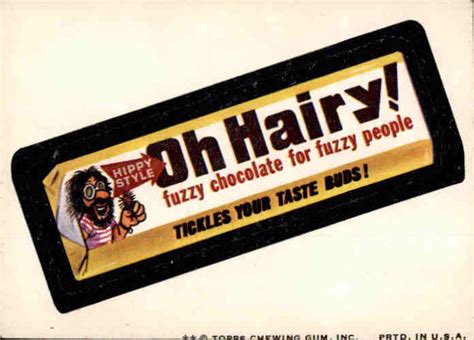 1974 Topps Wacky Packages Series 7 29 Oh Hairy Good