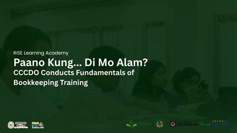 Cccdo Conducts Fundamentals Of Bookkeeping Training City College Of