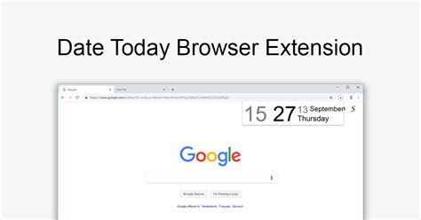 Date Today Browser Extension Show Current Time And Date