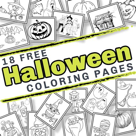 Free Printable Coloring Pages For Halloween Printable Aesthetic