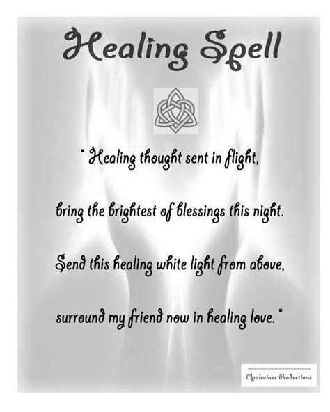 Healing Spells Healing Thoughts Witchcraft Spell Books