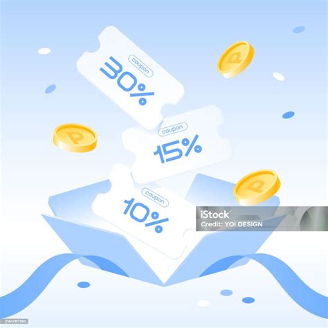 쿠폰 포인트 이벤트 할인 럭키 박스 벡터 일러스트 레이 션 선물에 대한 스톡 벡터 아트 및 기타 이미지 선물 점수 득점 3차원 형태 Istock