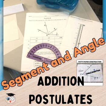 Segment Addition And Angle Addition Lesson By Time Flies TPT