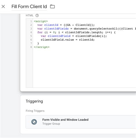 Add Google Analytics Client Ids To Form Submissions