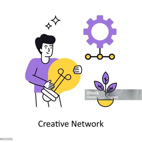 크리 에이 티브 네트워크 개념 벡터 일러스트 레이 션 흰색 배경에 고립되어 있습니다 계획에 대한 스톡 벡터 아트 및 기타 이미지 계획 금융 남자 Istock