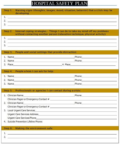 Site Specific Safety Plan SSSP Templates Excel Word Template