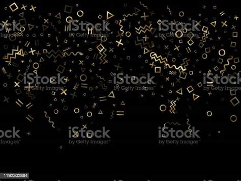 삼각형 원 사각형 모양 쉐브론 물결 선의 기하학적 색종이 벡터 배경입니다 기하 도형에 대한 스톡 벡터 아트 및 기타 이미지 기하 도형 날기 떨어짐 Istock