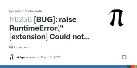 Bug Raise Runtimeerror Extension Could Not Find Any Kernel