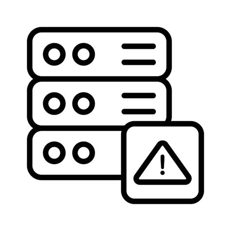Server Error Hosting Problem Icon Design 49393731 Vector Art At Vecteezy