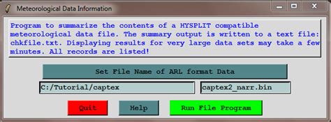 meteorological data for the tutorial