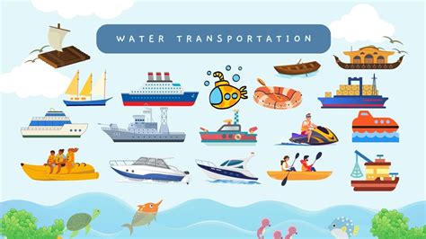 Water Transportation Lets Learn About Water Vehicle Water Transportation Youtube