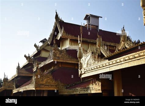 Buildings Inside Mandalay Royal Palace Complex The Last Royal Palace