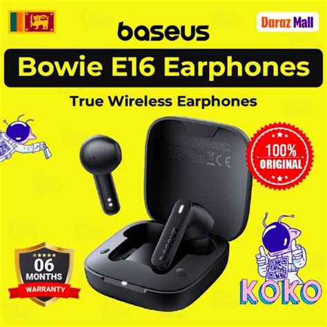 Baseus Bowie E16 True Wireless Earphones Cluster Black Darazlk