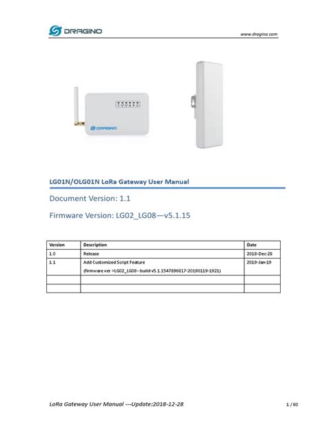 Lg01n Lora Gateway User Manual V1 1 Pdf Computer Network Wi Fi