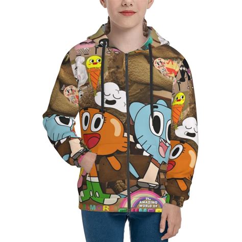 Amazing World Of Gumball Hoodie 3d Print Pullover Hooded Long Sleeve