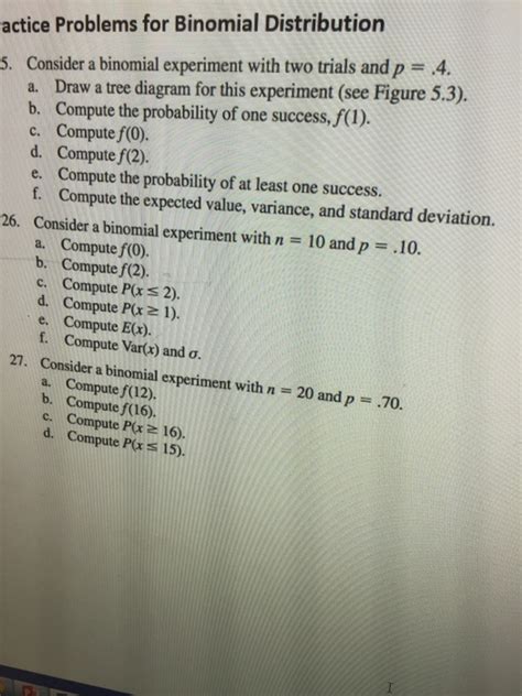 Solved Actice Problems For Binomial Distribution 5 Consider