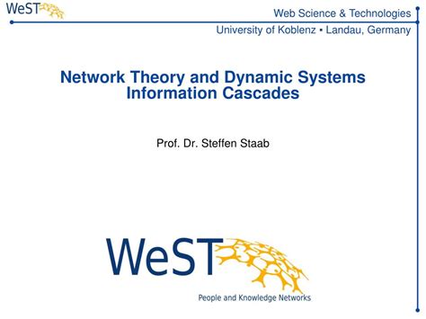 Ppt Network Theory And Dynamic Systems Information Cascades