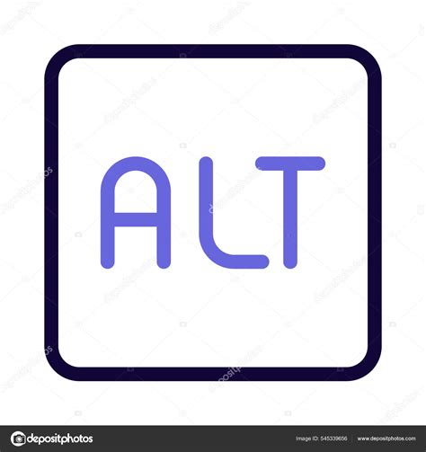 Alternate Key Computer Keyboard Multi Function Stock Vector Image By