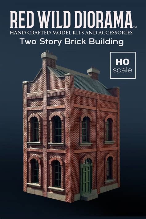 Rwd Ho 1 87 Two Story Brick Building Laser Cut Craftsman Kit Nib Ebay