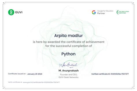 Guvi Pythoncourse Guvigeeknetworksiimresearchpark Guvicertified