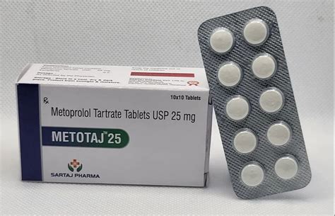25 Mg Metoprolol Tartrate Tablet At ₹ 2300box Metoprolol Tartrate