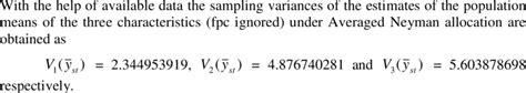 12 Averaged Neyman Allocation For N 120 Using Jh S Download Table