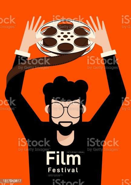 빈티지 필름 릴과 영화 및 영화 포스터 디자인 템플릿 배경 Film Festival에 대한 스톡 벡터 아트 및 기타 이미지