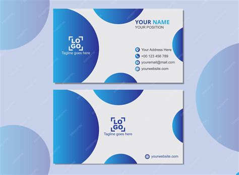 Illustrator Visitenkarten Layout Premium Vektor