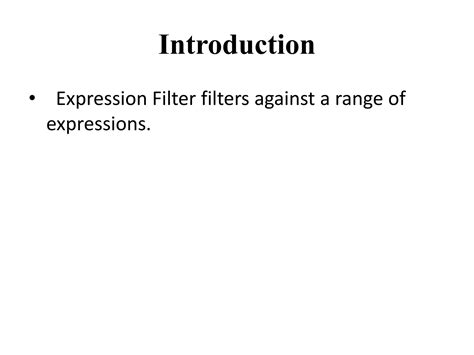 How To Use Expression Filter Pptx Web Development Internet
