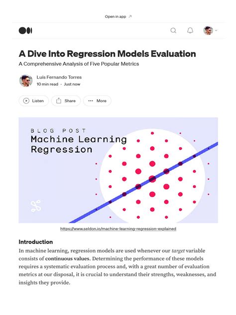 regression models evaluation metrics pdf mean squared error