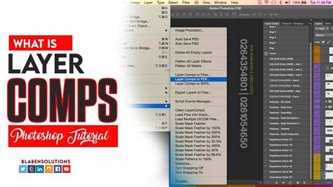 How To Use Layer Comps In Adobe Photoshop Cc Youtube