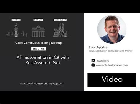 CTM API Automation In C With RestAssured Net Bas Dijkstra YouTube