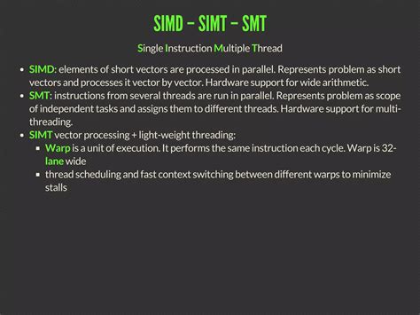 Code Gpu With Cuda Simt Ppt