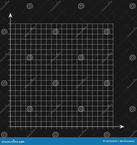 Grid Paper Mathematical Graph Cartesian Coordinate System With X Axis