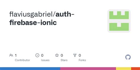 GitHub Flaviusgabriel Auth Firebase Ionic