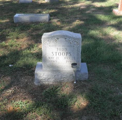 Todd Lee Stoops 1963 1986 Memorial Find A Grave