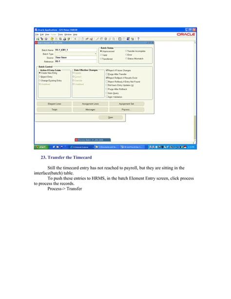 Otl Oracle Time And Labor Pdf Business Business And Finance