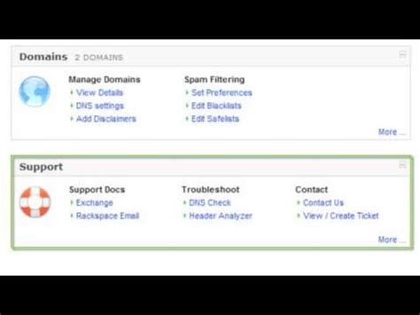 Getting Started With The Rackspace Email Apps Control Panel YouTube