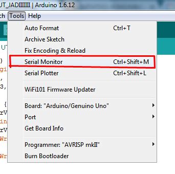 Mekatronika INPUT SERIAL ARDUINO UNO